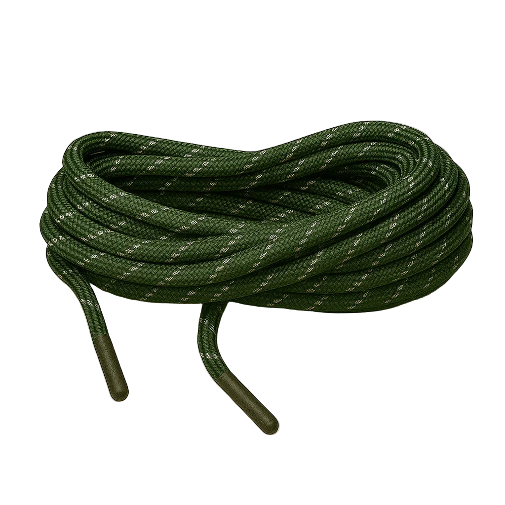 Dark Green 550 Paracord Reflective Shoelaces – Cams Cords